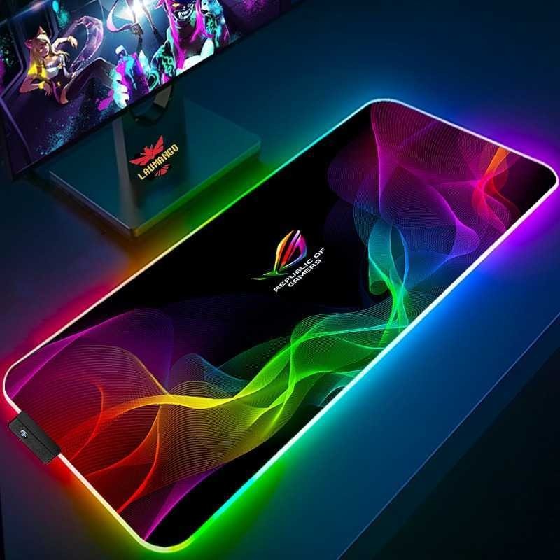 02 - ASUS ROG Gaming Mouse Pad Illuminated RGB 800x300x3mm - GMS-GB-5 ...