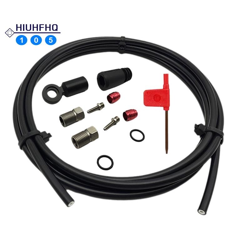 Bicycle 2 Meter Hydraulic Disc Brake Hose Kit for Flat Mount Red Force ...