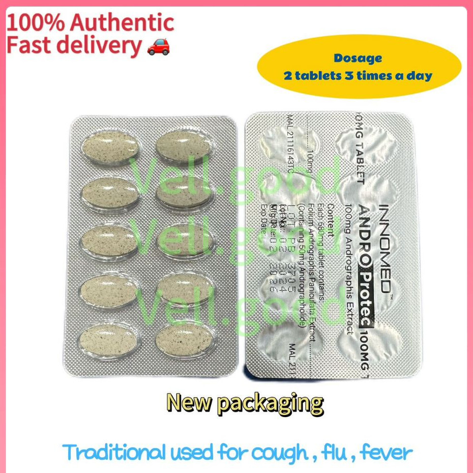 ANDROPROTECT / ANDROTEC - ANDROGRAPHIS 100MG - 10S ( Batuk , Selsema ...
