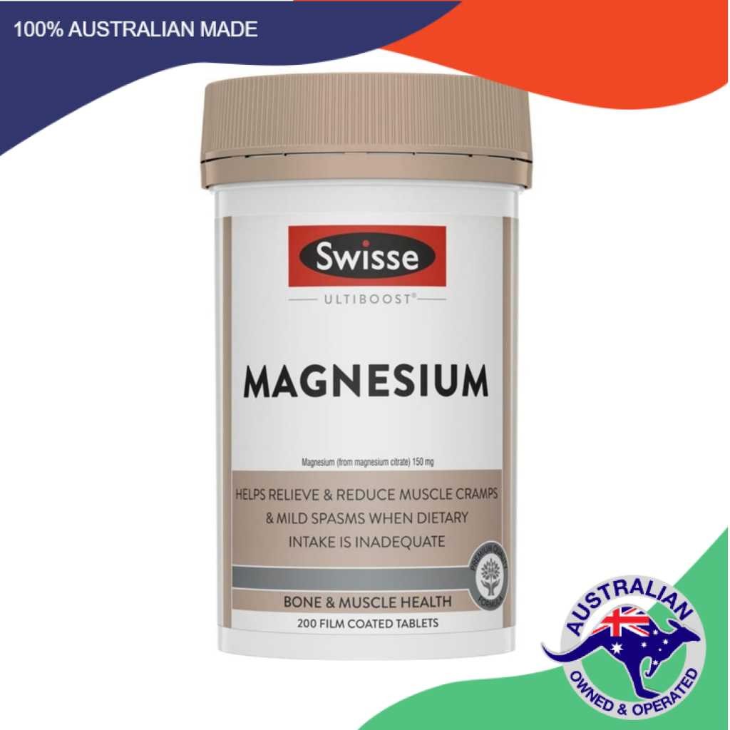 Swisse Ultiboost Magnesium 200 Tablets | Shopee Malaysia