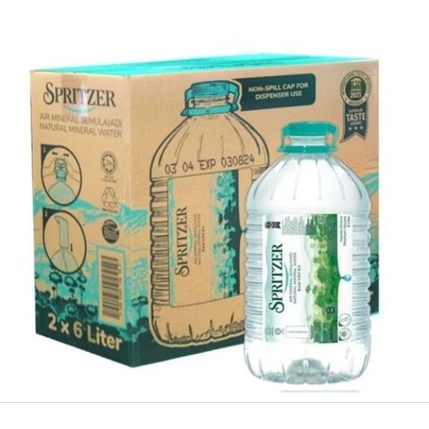 SPRITZER MINERAL WATER 1CARTOON （2X6LITER） | Shopee Malaysia