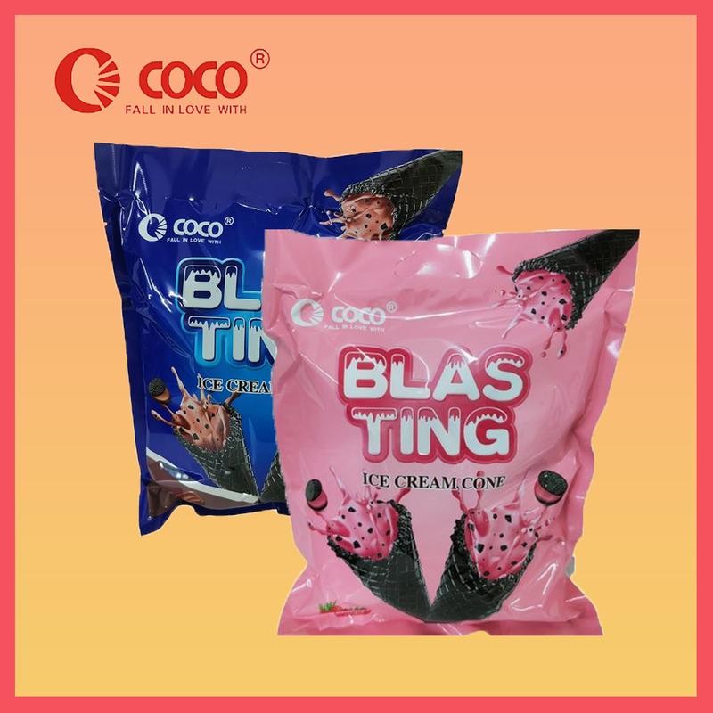 COCO Blasting Ice Cream Cone Chocolate - 25-27 Piece Pack, 300 Grams ...