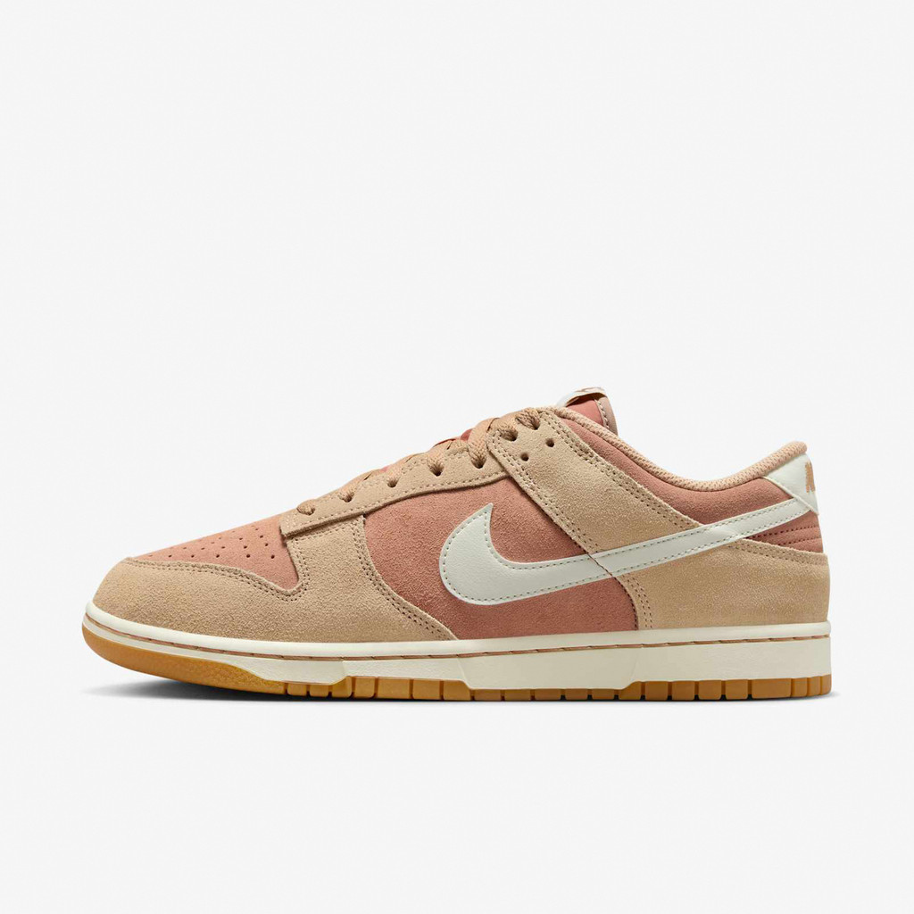 Nike Casual Shoes Dunk Low Retro SE Men's Khaki Brick Red Suede Low-Top [ACS] HQ1931-200 ...