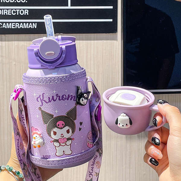 tumbler tahan sejuk kuromi bekas air tahan sejuk botol air tahan sejuk Cawan termos Sanrio ...
