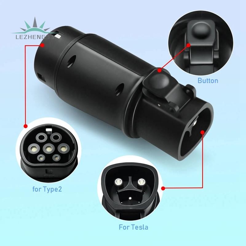 EV Adaptor 32A for to Type 2 EVSE Adapter Electric Cars Vehicle Charger ...
