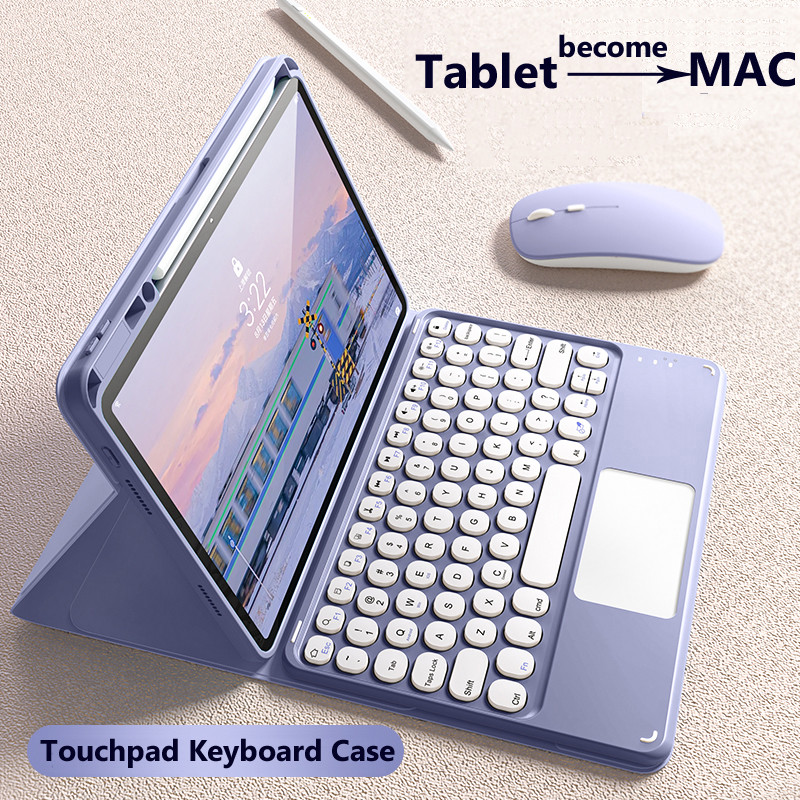 Touchpad Keyboard for IPad 2025 11th Gen A16 AIR 4 5 10.9 10TH Air 7 6 ...
