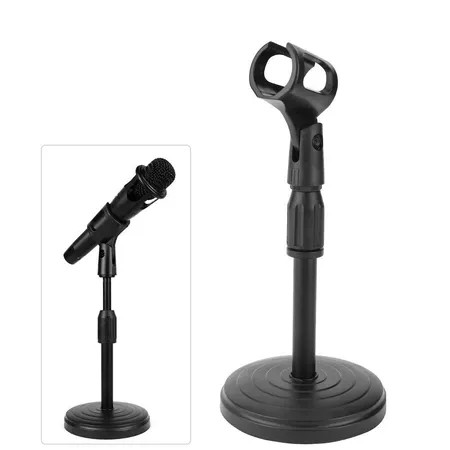 Microphone Desktop Stand with Adjustable Lifting and Weighting Disc ...