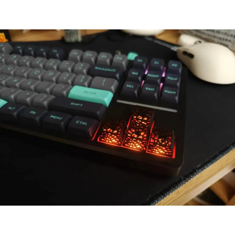 [Meow.Sensei] 3d Printing Keycap Minecraft Ore Hollow Game Button Translucent Mechanical ...