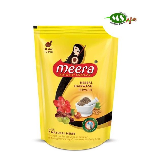 Meera Herbal Hair Wash Powder 40g | Shopee Malaysia