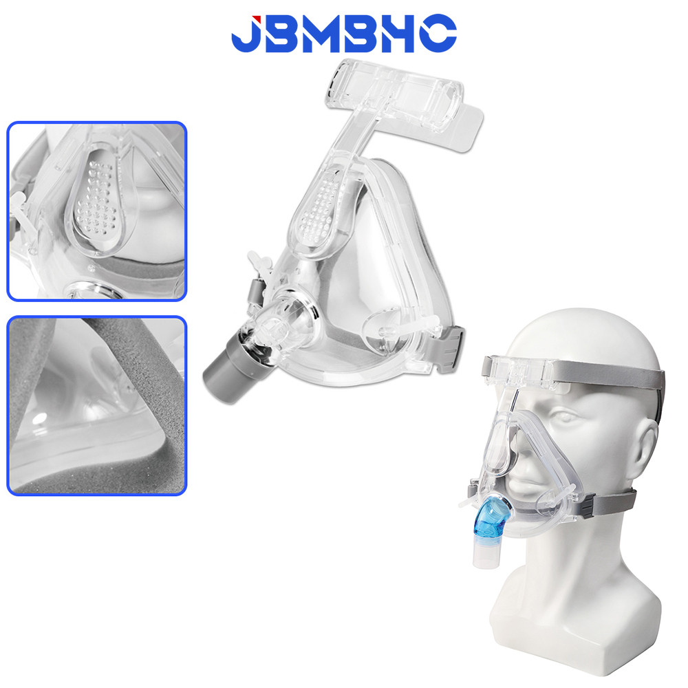 CPAP Sponge Nose Mask Set Silicone Nasal Mask with Headgear & Tube ...