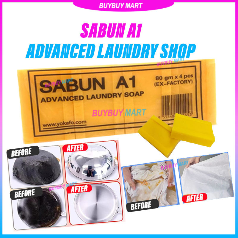 Sabun Pencuci 4pcs Advanced Laundry Sabun A1/Ganso Soap/Sabun Buku ...