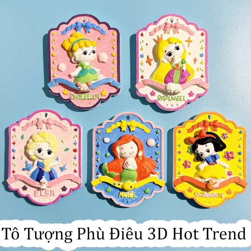 Hot trend statue 3D disney princess SCULPTURE PAINTING + 3D disney ...