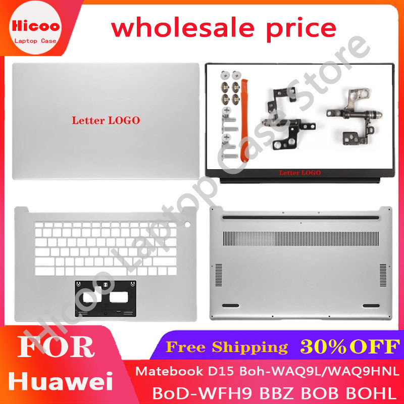 New LCD Back Cover For Huawei Matebook D15 Boh-WAQ9L/WAQ9HNL BoD-WFH9 BBZ BOB BOHL Front Bezel ...
