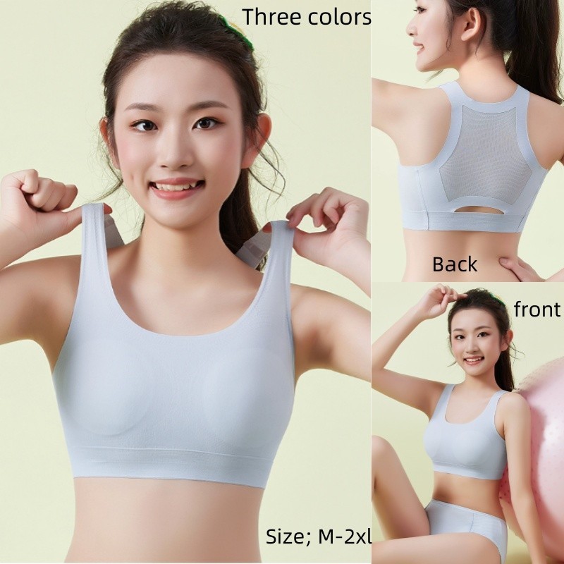 Anti-slip Sport Bra Teenage Underwear Bra Kids Girls Training Bra | Shopee Malaysia