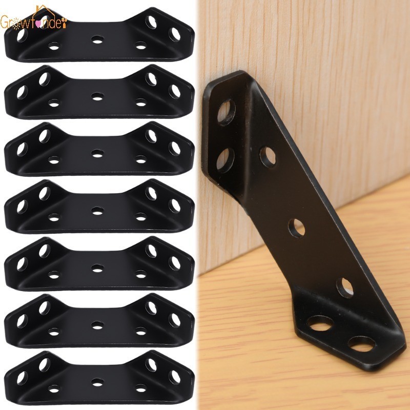 1/5Pcs Stainless Steel Corner Connector Brackets Fasteners Right Angle ...