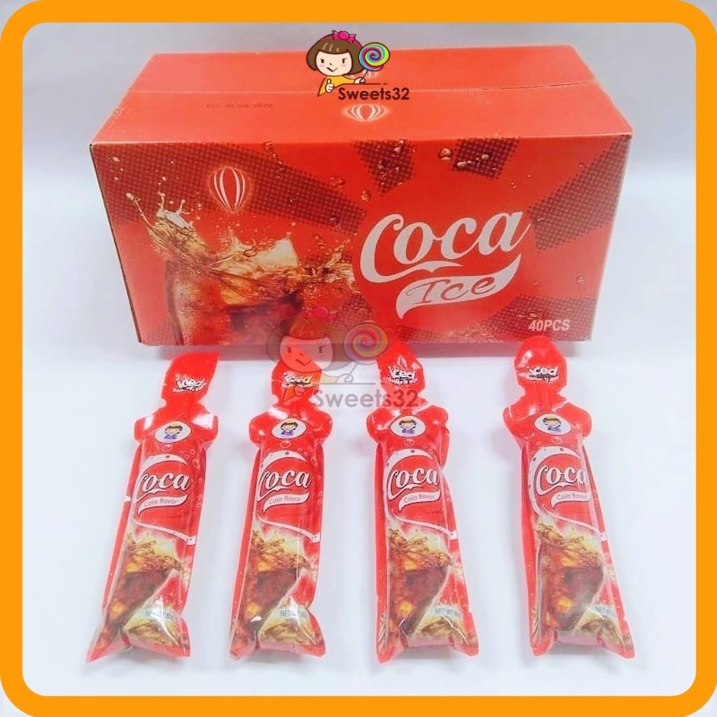 [ 40pcs / Box ] Cool Coca Ice Flavor Popsicle (±80g x 40pcs) | Shopee ...