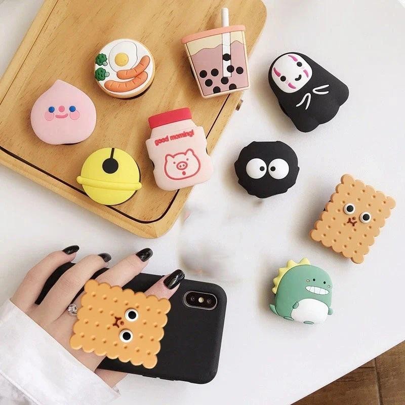 Cute Popular Phone Socket Grip Phone Holder Anime Expanding Handy ...