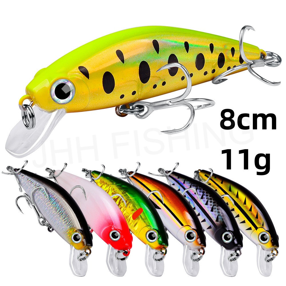 【5 colors】minnow Submerged Bionic Mino Luya Bait with Lead Block and ...