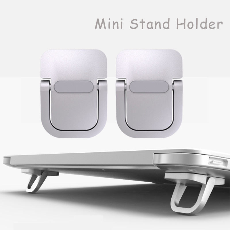 Laptop Metal Stand for Desk Notebook Keyboard Stand Riser Aluminum Mini ...