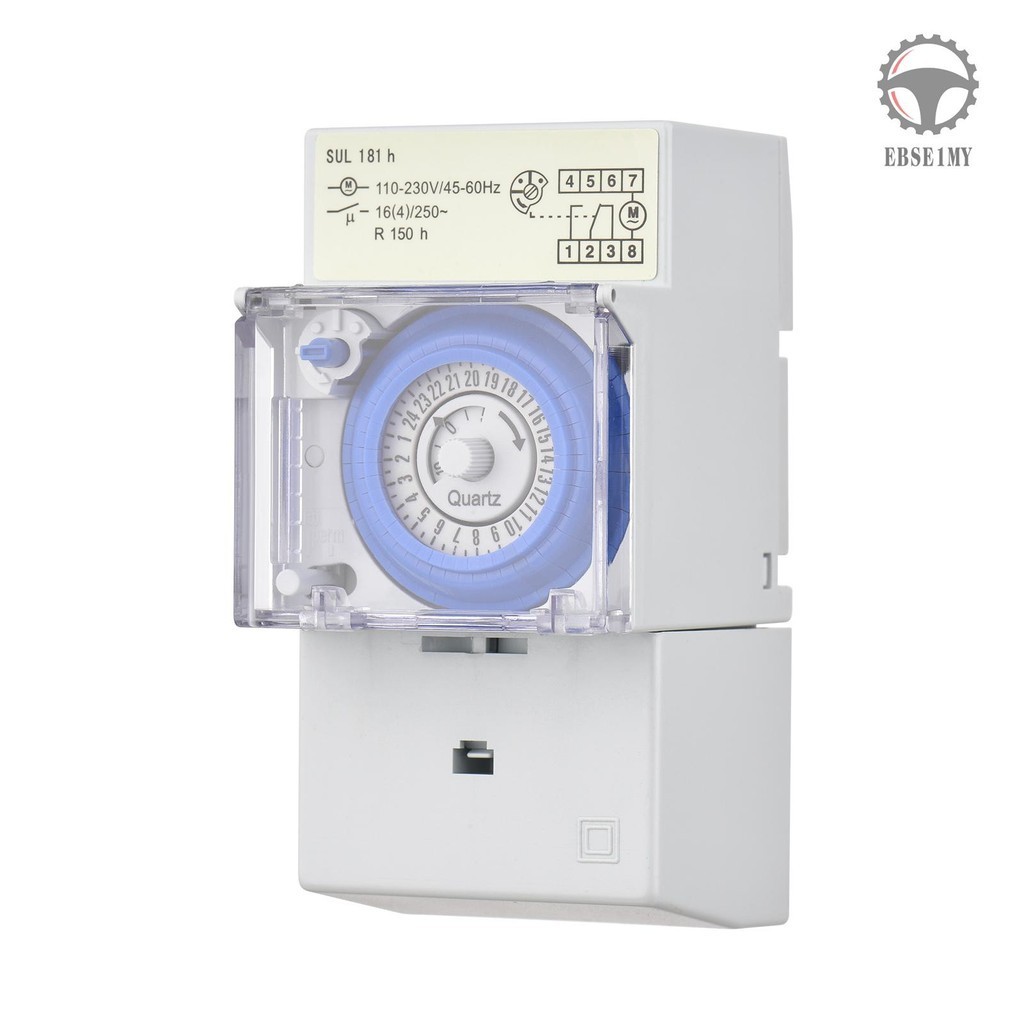 Mechanical 24 Hours Timer Switch AC 110-230V 30 Minutes Interval 48 ...