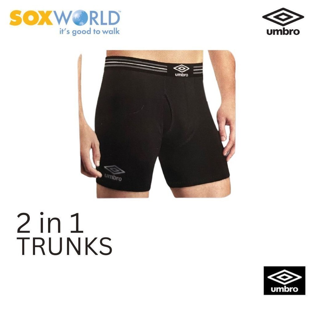 [SOXWORLD] UMBRO Men's Innerwear Trunk Boxer Underwear (2 Pcs) 30-UT ...