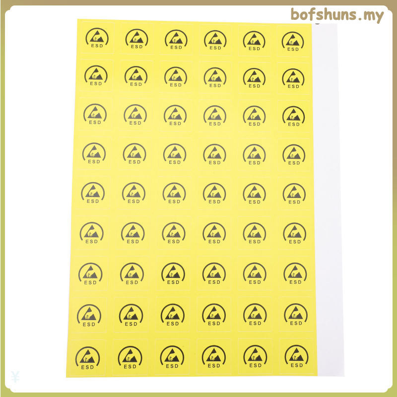 Self Adhesive Warning Stickers Caution Device Static Sensitive Sign ...