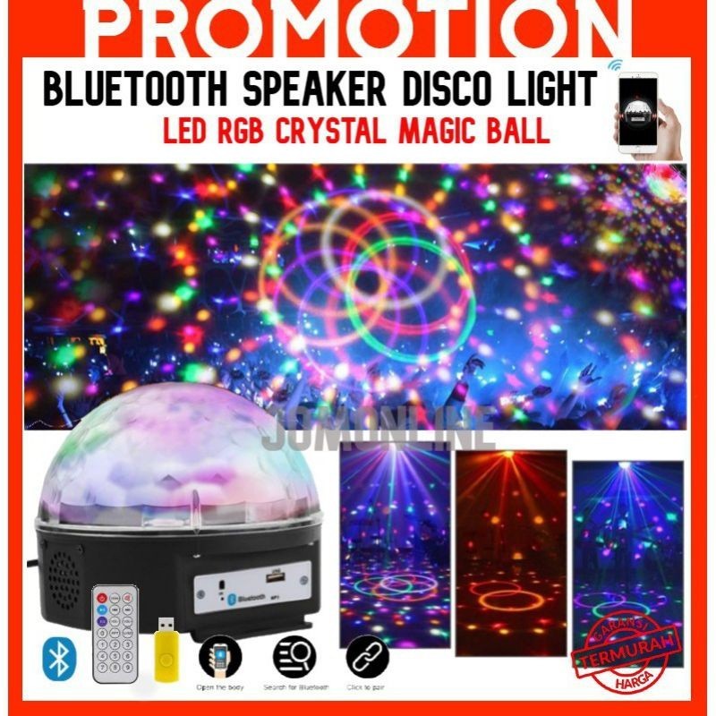 Disko lampu Disco Ball DJ Party Lights RGB LED Stage Light For ...