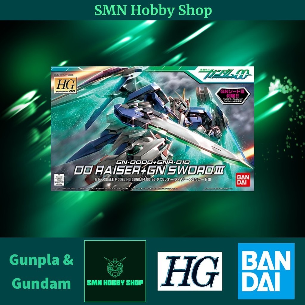 HG 1/144 00 Raiser + GN Sword III 054 Gunpla Gundam Toys Plastic Model ...