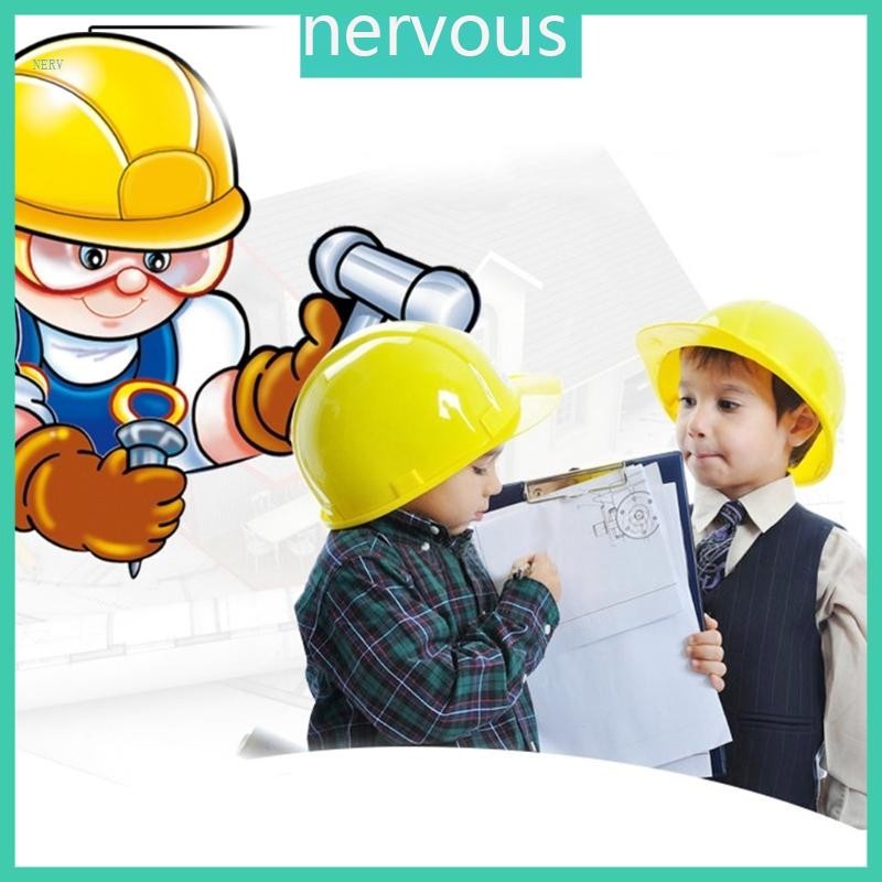 NERV Kids Realistic Helmet Toy Simulation Safety Helmet Construction ...