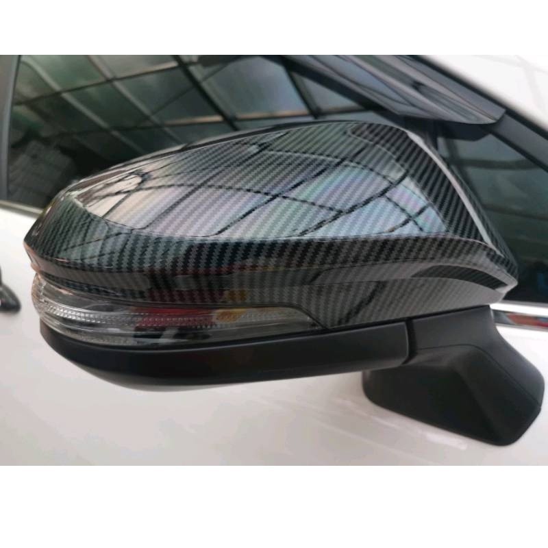 Toyota Corolla Cross Carbon Fiber Pattern Car Side Mirror Cover Trim ...