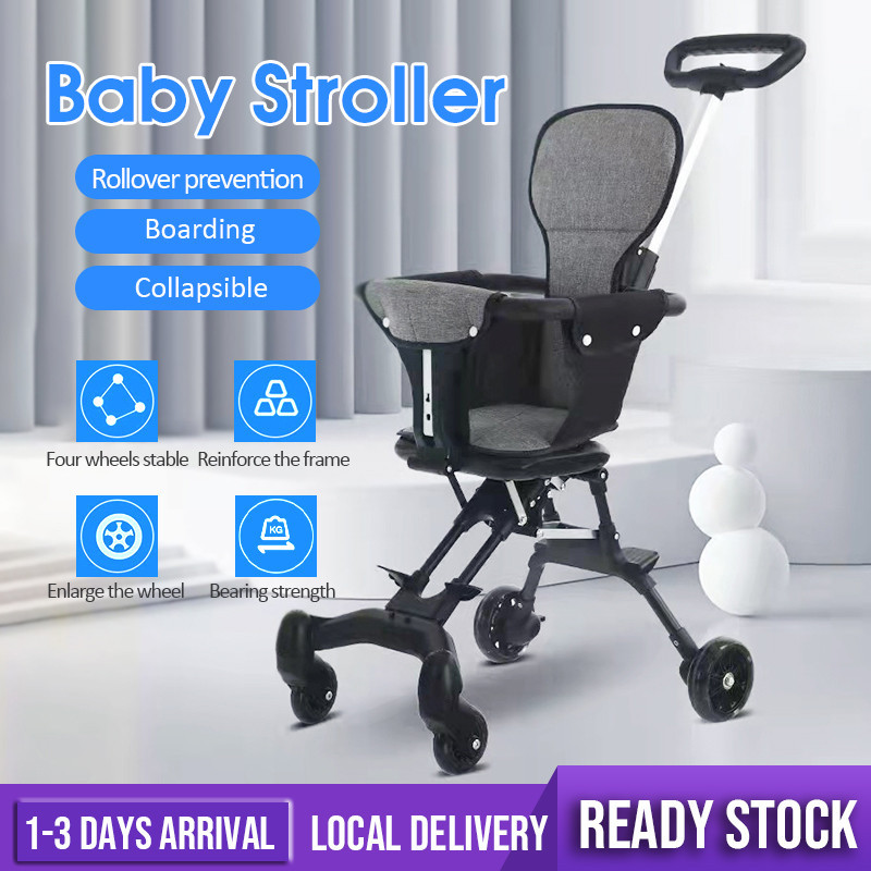 Baby Stroller 4 Wheels Ultra lightweight Foldable Stroller Magic ...
