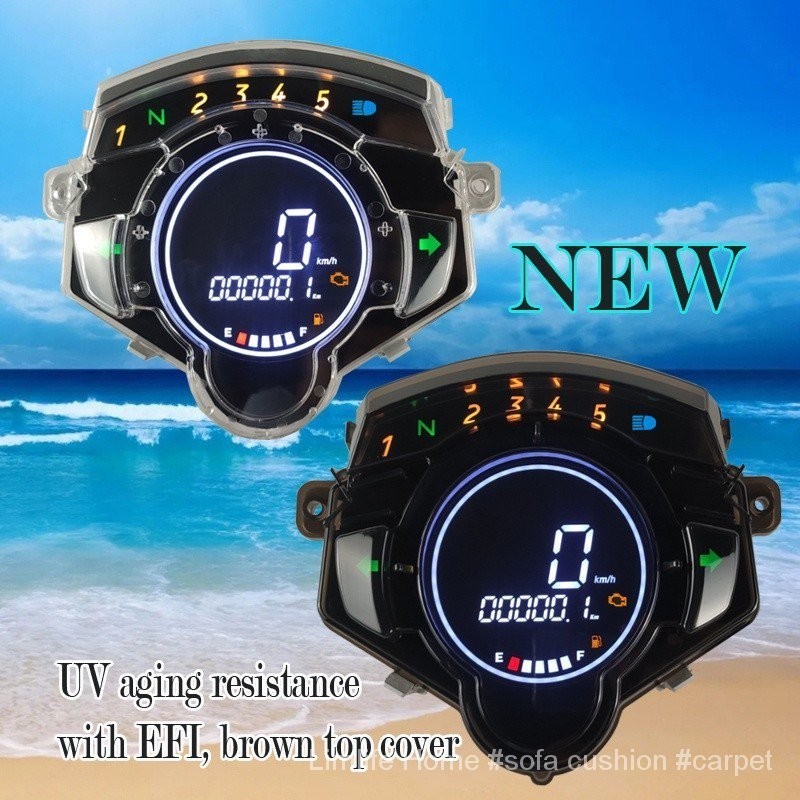 100% plug and play For Yamaha LC135 V2 V3 V4 V5 V6 4S/5S Digital Meter ...