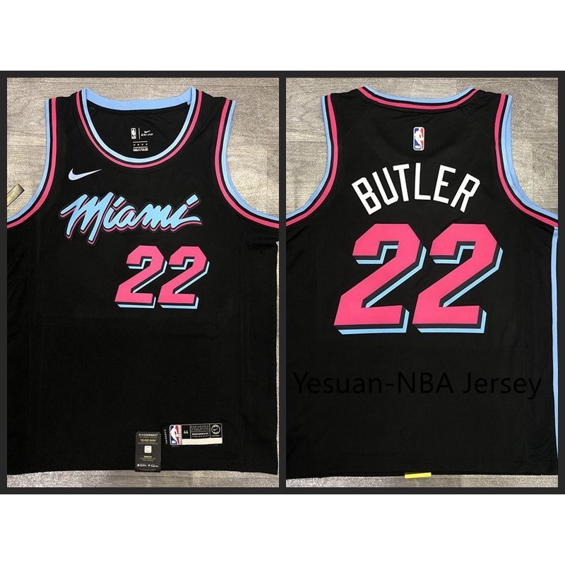 Retro Miami Heaters' Hot Ironing de Jimmy Butler Jersey Black ...