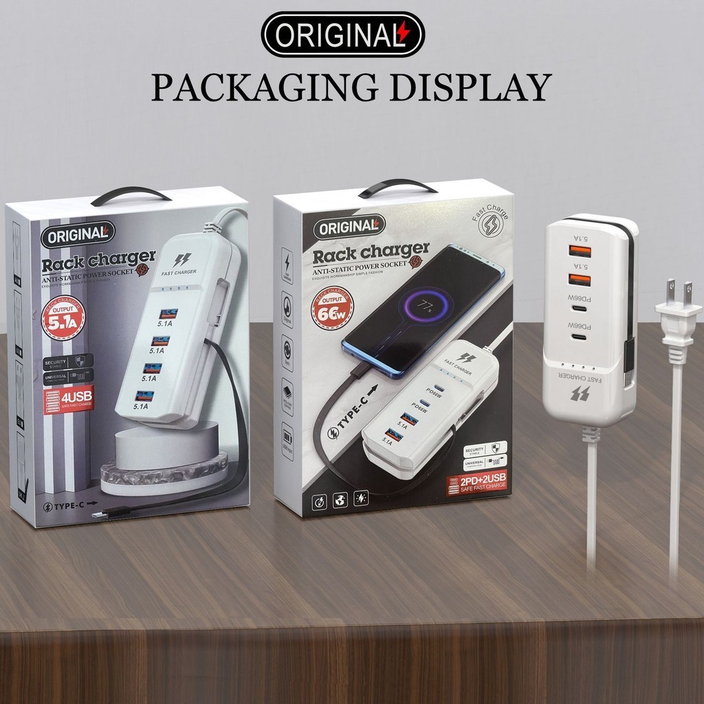 New Mobile Phone Charger Power Strip Multi-Port pd Charger type-c Cable ...