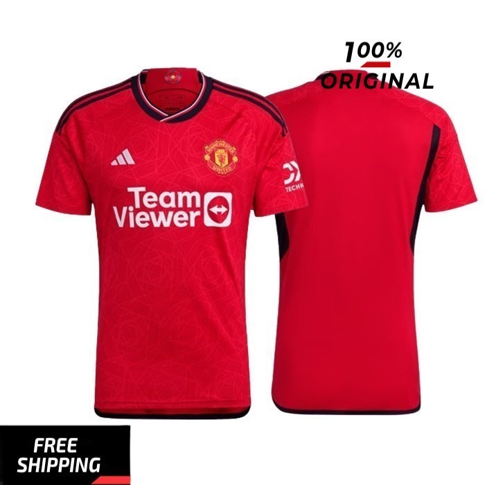 23/24 HOME JERSEY Baju Jersi Bola MU | Shopee Malaysia