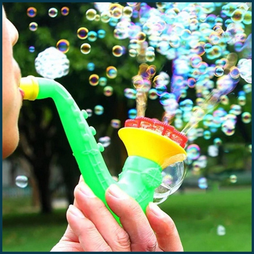 Toddler Bubble Blower Multi-head Outdoor Bubble Wands Saxophone Trumpet ...