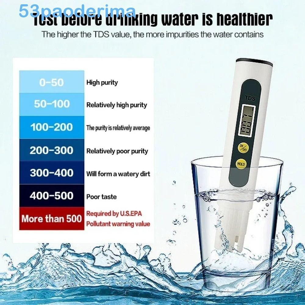 PAODERIMA Water Purity Meter, Handheld Digital Water Quality Tester ...