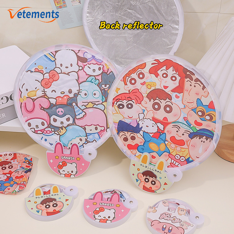 Cartoon Series Sanrio Theme Multipurpose Reflector Foldable Fan ...