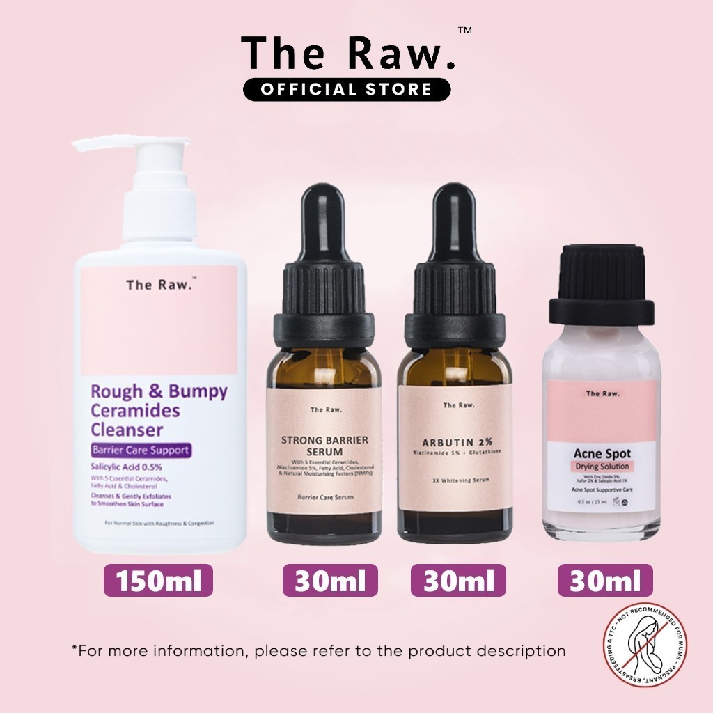 The Raw. Acne Spot Drying Solution Rough & Bumpy Ceramides Cleanser ...