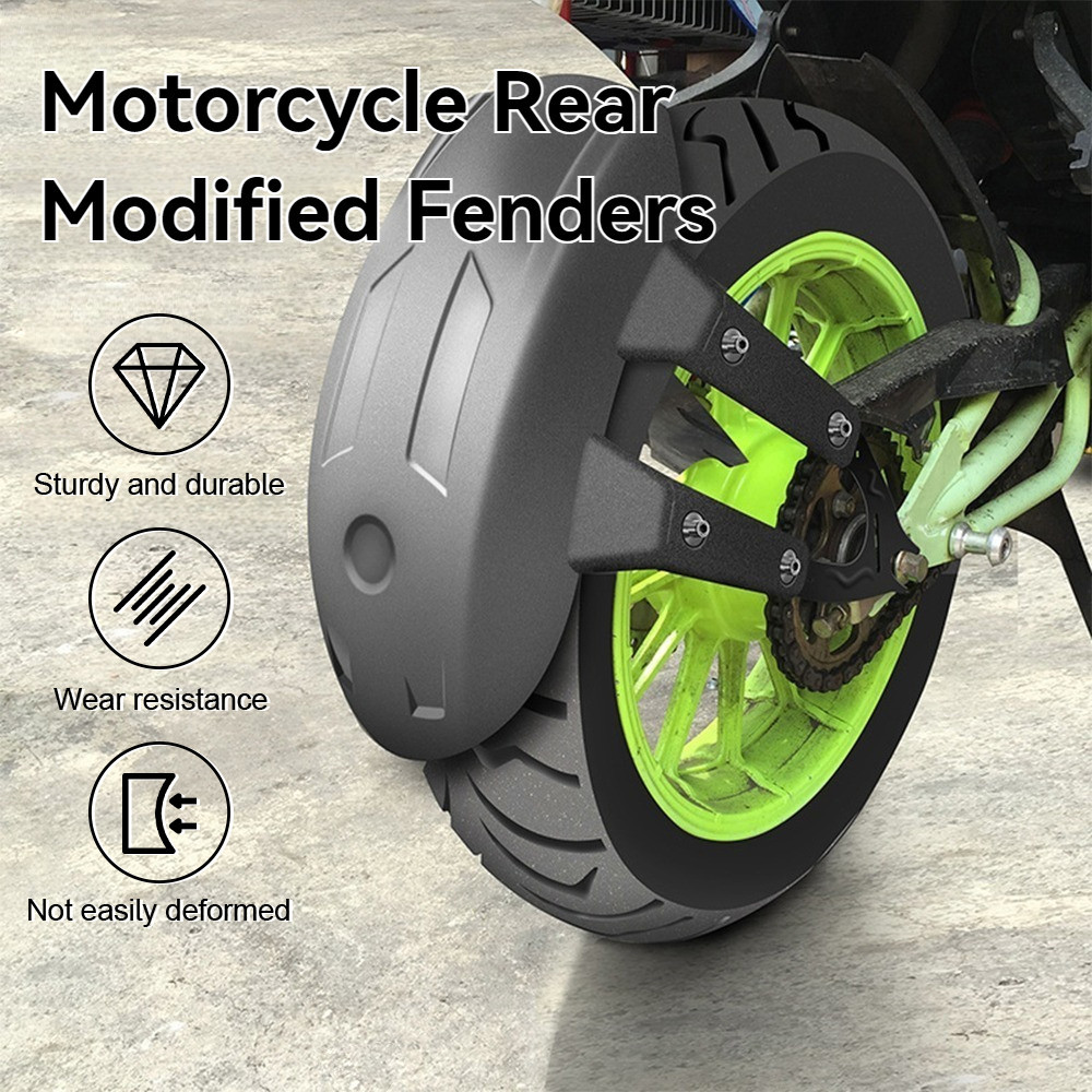 Motorcycle Splash Guard Universal Motor Rear Wheel Cover Fender Bracket ...