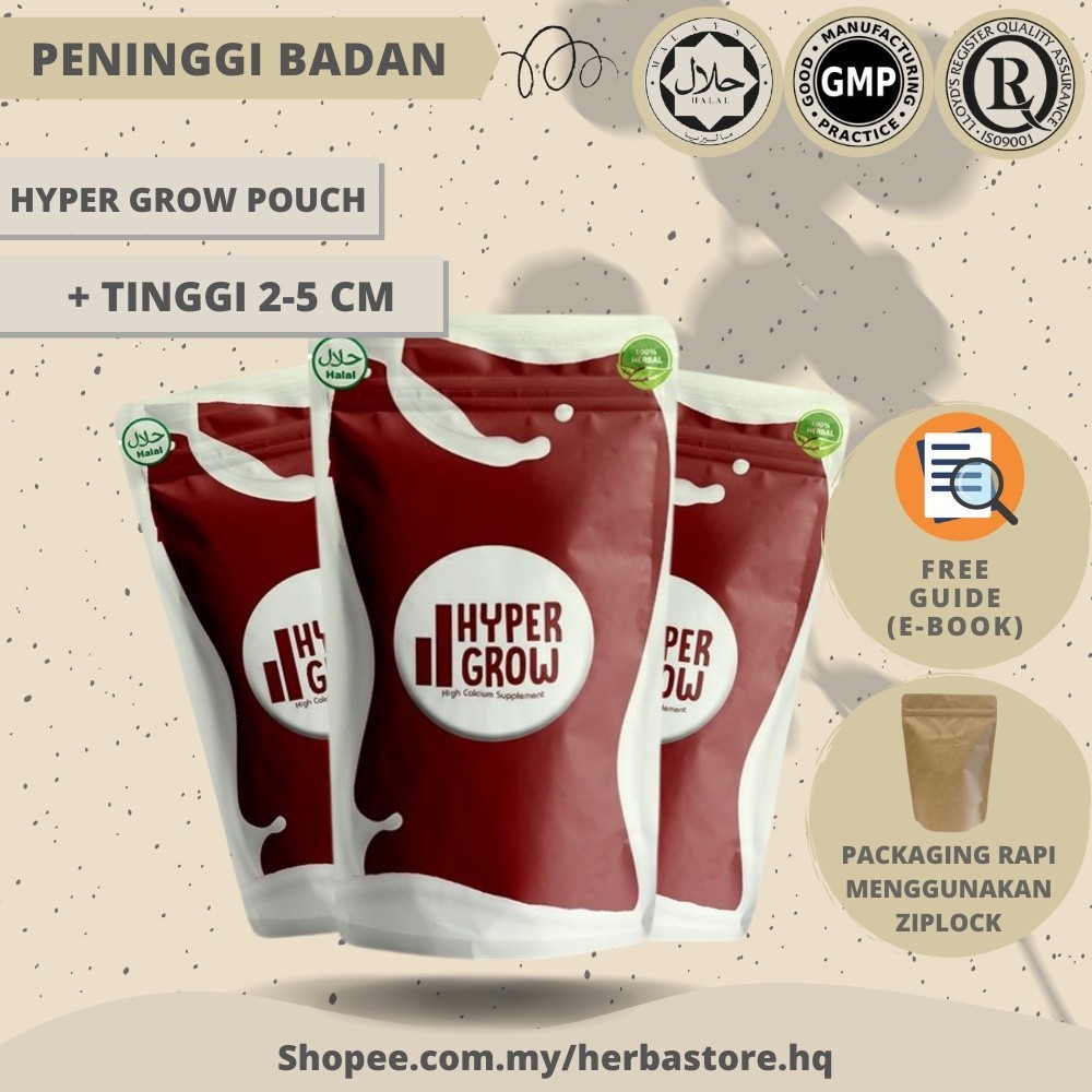 SUSU PENINGGI BADAN HYPER GROW UP ORIGINAL supplement ubat tinggi ...