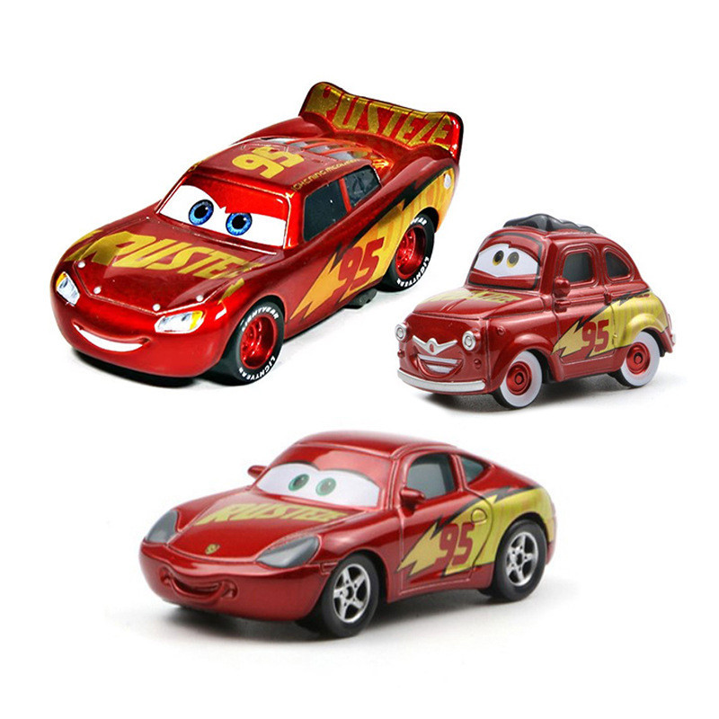 Car Story 3 Toy Car Speed Edition Gold Letter McQueen Racing Children's ...