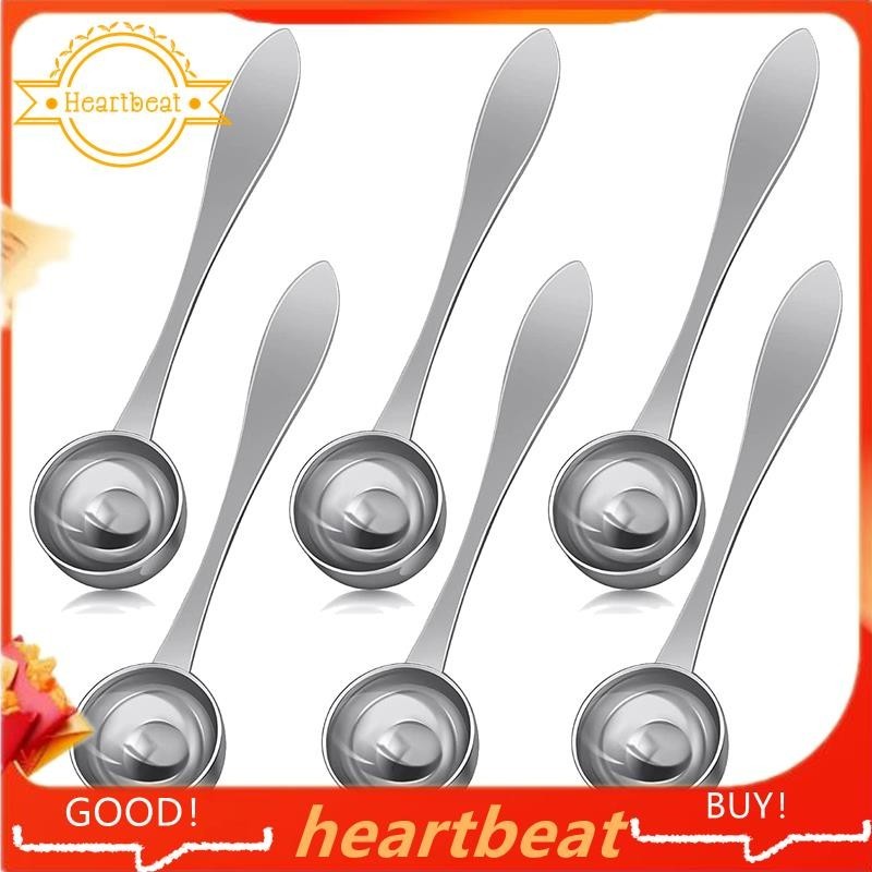 [Hot-Sale] 6 Pieces Coffee Scoop Stainless Steel Measuring Spoon Long ...