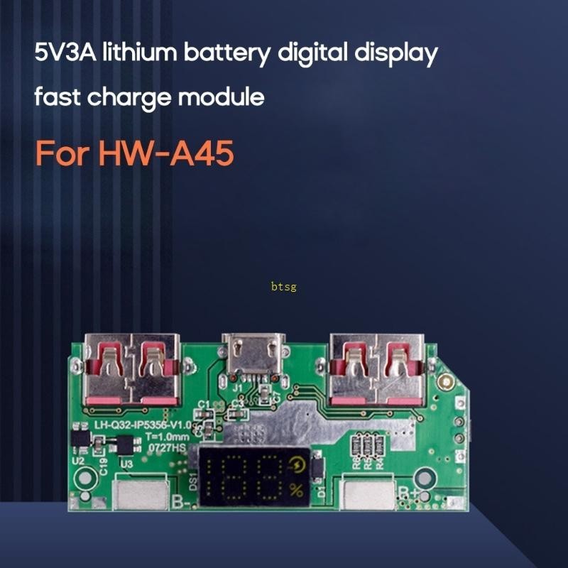BT 18650 Fast Charging Module Digital Display Portable Mobile Power ...