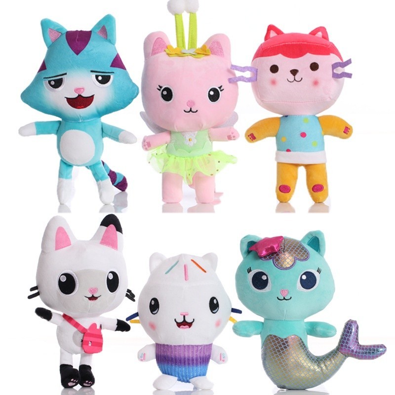 25/30cm Gabby's Dollhouse Plush Toy Pandy Paws Cakey Catrat Elf Cat ...