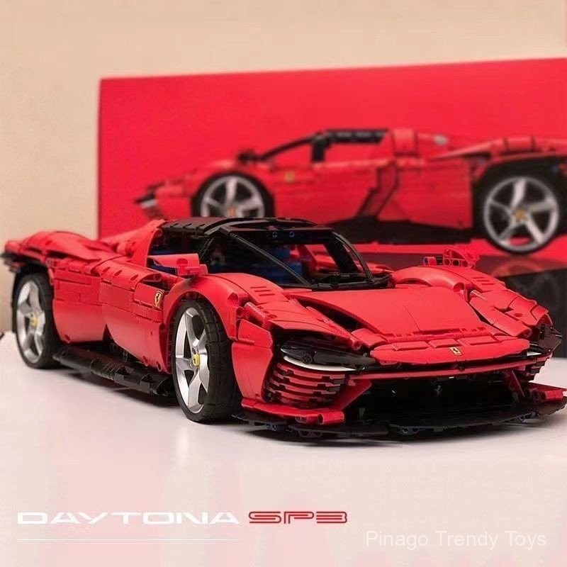 Compatible with Lego Ferrari SP3 Children's Toy Building Blocks 42143 ...