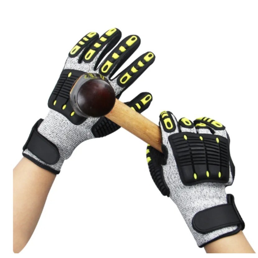 Mechanical TPR Anti Cutting Gloves Anti-vibration Anti-smashing Anti ...