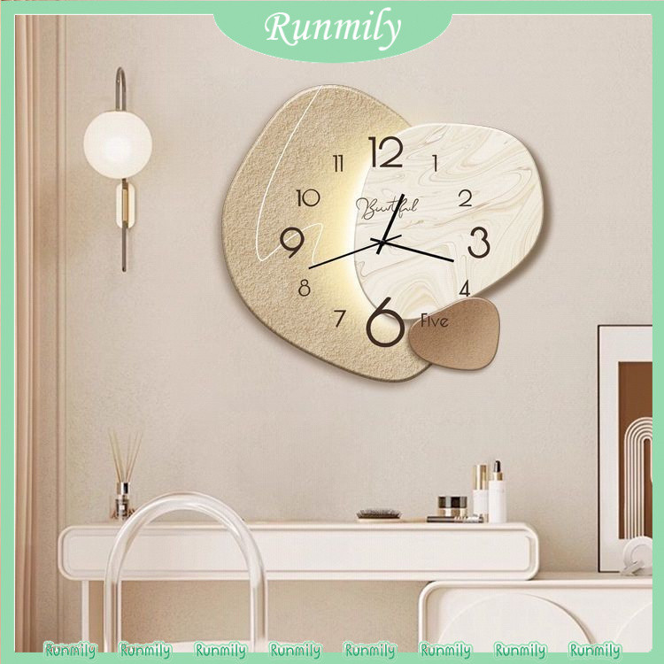 Modern Creative Wall Clock Home Decor Cream Style Aesthetic Clock Nordic Clock Unique Hanging ...