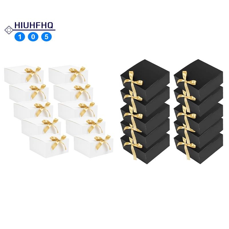 10Pack Gift Boxes with Lids, 8X8X4 Inch Groomsmen Proposal Box, Luxury ...