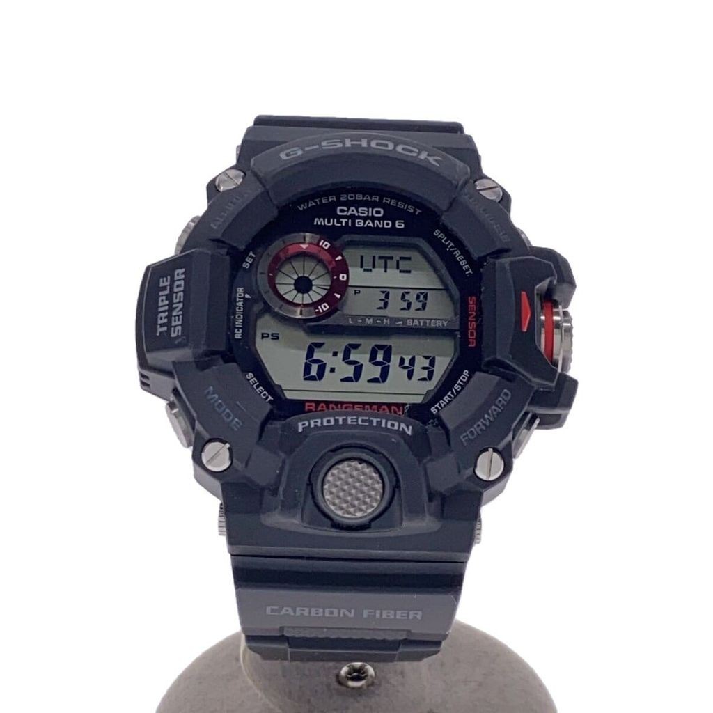 CASIO Men's Master of G RANGEMAN Solar Watch Digital Leather BLK ...